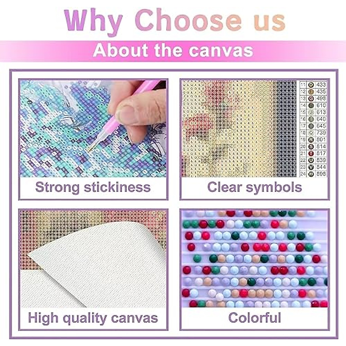 RMSGOZO Angel Diamond Painting Kits - Flower Angels Diamond Painting, 5D Full Round Gemstone Art Cross Stitch Kit for Adults, for Home Decor Living Room Decor Or Gifts 20X20 Inch