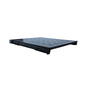 Raising Electronics Fixed Rack Server Shelf 1U 19 Inch Shelves 4 Post Rack Mount Adjustable Deep for Server Network Rack (21.5-28Inch Depth)