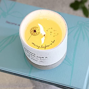 Pavilion - I Always Wished for A Daughter-in-Law Like You - 10-Ounce Surprise Hidden Message Natural Soy Wax Candle Cotton Scented, 1 Count (Pack of 1), 3.5” x 4”