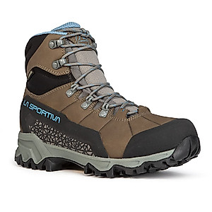 La Sportiva Women's Nucleo High II GTX Wide Hiking Boots, Oak/Topaz, 7.5 Wide
