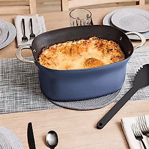 Ninja Foodi PossibleCooker PRO 8.5 Quart Multi-Cooker, with 8-in-1 Slow Cooker, Dutch Oven, Steamer & More, Glass Lid & Integrated Spoon, Nonstick, Oven Safe Pot to 500°F, Navy (Blue)