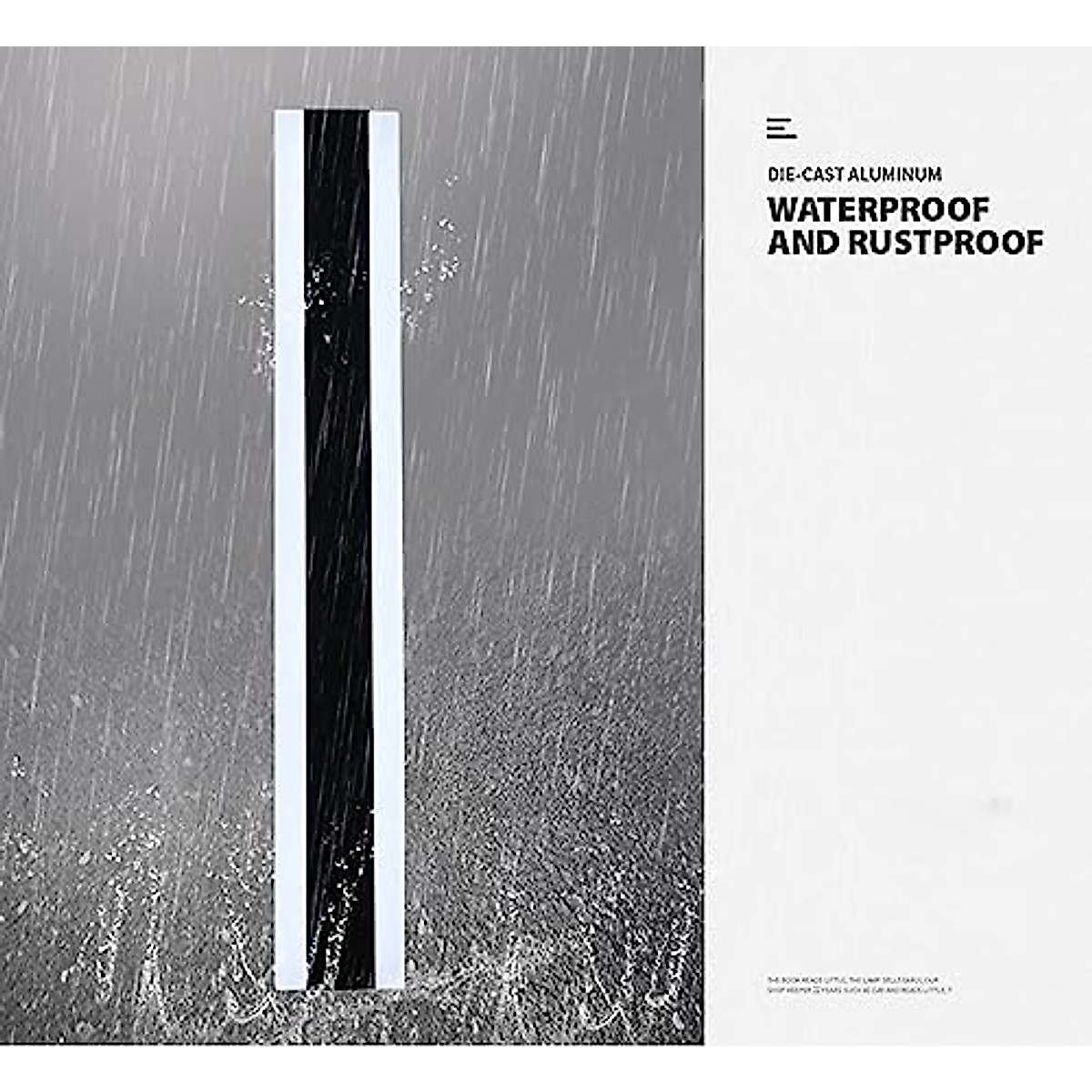 Long Outdoor/Indoor Strip Modern LED Wall Lighting Fixture Lamps, Waterproof IP65,UL MW Driver,Elegant Frosted White Acrylic, Black Aluminum Body (Warm, 48inch)