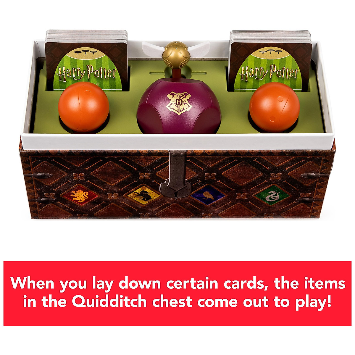 Harry Potter Catch The Golden Snitch, A Quidditch Board Game for Witches, Wizards and Muggles, Family Game Ages 8 & up