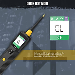Automotive Circuit Probe Kit, 12V 24V Car Circuit Tester Electrical System Tool, Digital Voltage Tester, Multimeter, Short Finder,Relay Fuse Tester,AC DC Diode Resistance Tester