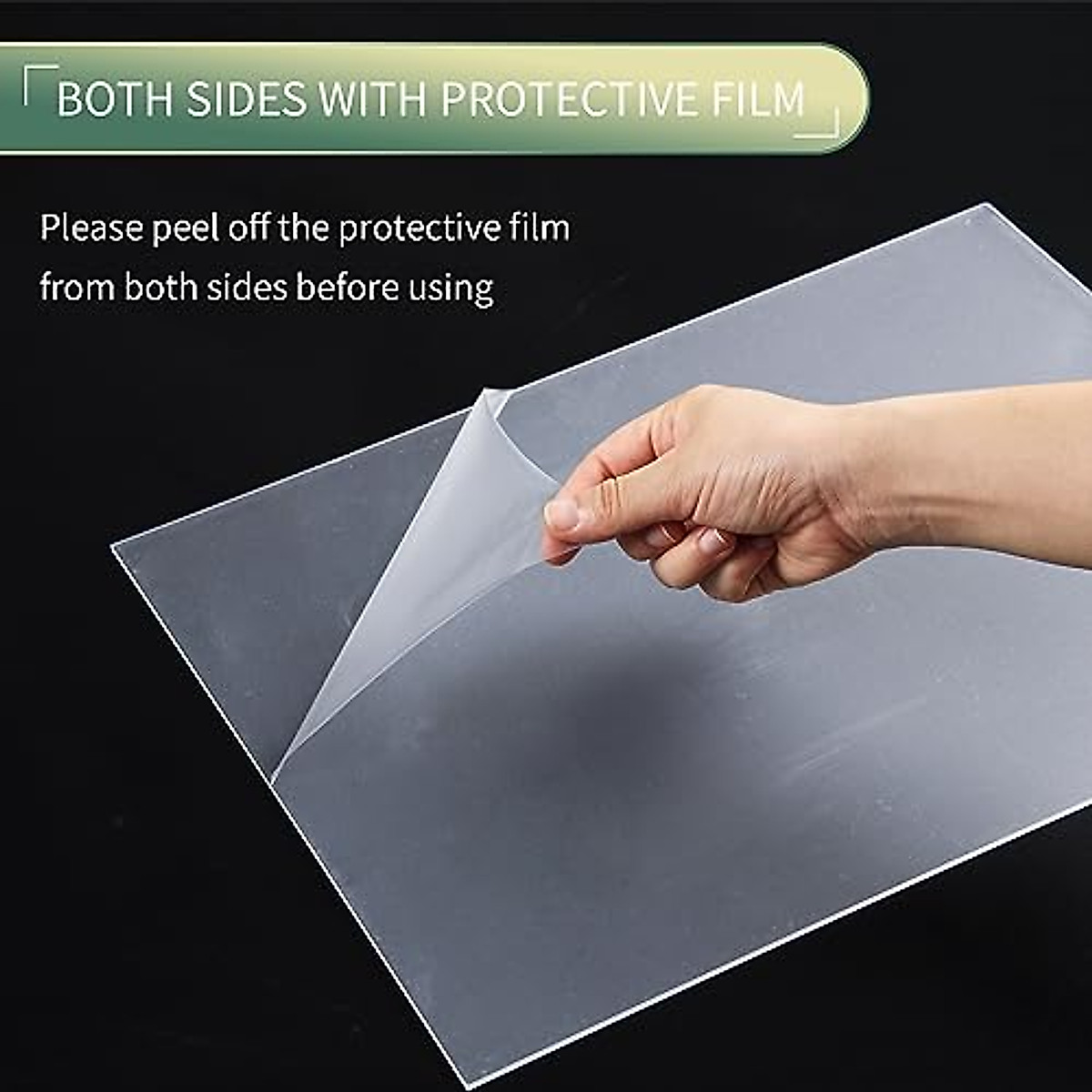 3 Pack Clear Acrylic Sheets Cast Plexiglass 12x16x1/8 Inch-3 mm Clear Plexiglass Plastic Sheet Transparent Acrylic PET Boards Panel Glass Replacement for Craft, Photo Frame, DIY Display Projects, Sign