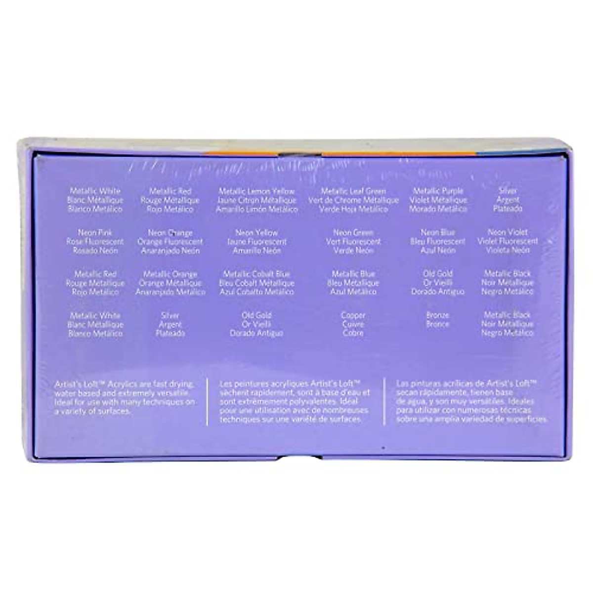 MICHAELS Metallic & Neon Acrylic Paint Set By Artist's Loft™