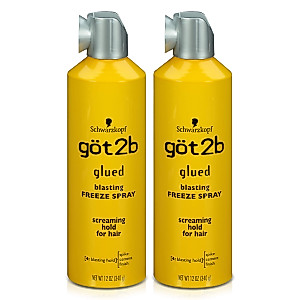 Got2b Glued Blasting Freeze Hairspray, 12 oz, Pack of 2