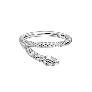 FANSING Halloween Conch Ring 16g Snake Conch Earrings for Women 10mm Silver Conch Piercing Jewelry Surgical Steel Conch Jewelry 16 Gauge Conch Hoop