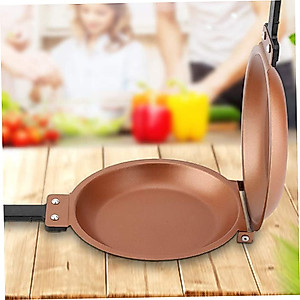 Pancake Maker,Pancake Maker, Dishwasher Safe Specialty Anthracite Nonstick Copper Double Pan Omelette Pan Flip Pan For Home Kitchen