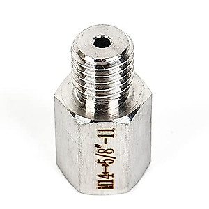 Raizi Adapter Screw for Angle Grinder Polisher Converter Rod Polishing Pad Drill Bit Saw Blade Connecting Accessorie (M14 Female to 5/8"-11 Male)