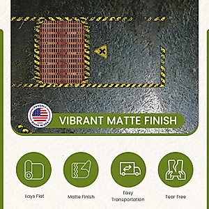 IT'S A SKIN Game Mat - 22 x 30 Inch Tabletop Starter Set - Compatible with Warhammer 40k Kill Team - Battle Mat for Table Top Role Playing Mat - Matte Finish Lays Flat - (Industrial)