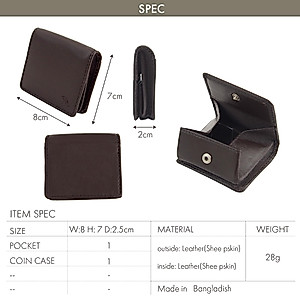 Arnold Palmer APZ-3313 Coin Purse Box, Coin Case, Sheepskin Leather, Black