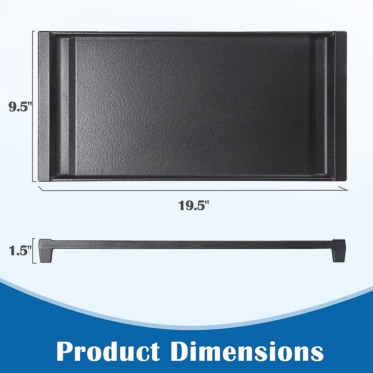 WB31X24738 Griddle Replacement for GE Appliance Gas Range, Stove Top Griddle for GE Range Center JGBS66REKSS JGBS66EEK3ES JGB700SEJ4SS JGB700FEJ2DS JGS760SPSS JGB860FEJ1DS Gas Stoves