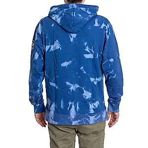 Calhoun NHL Surf & Skate Unisex Crystal Tie Dye Ultra-Soft Pullover Hoodie – The Sunset Collection (Buffalo Sabres, Large)