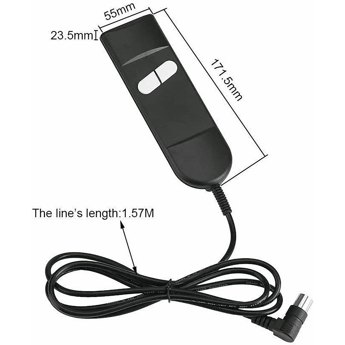 GOTOTOP Remote Hand Controller Replacement 2 Button 5 Pin Lift Chair Remote Hand Power Recliner Parts for Okin Limoss Lazboy Pride Catnapper