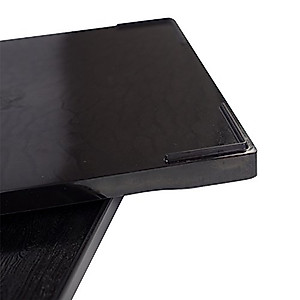 OMEM Reptile Bowl Large Food and Water Dish Also Fit for Bath (L, Black)