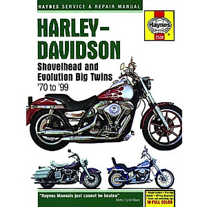 Harley-Davidson Shovelhead,Evolution Big Twins (70-99) Haynes Manual (Paperback)