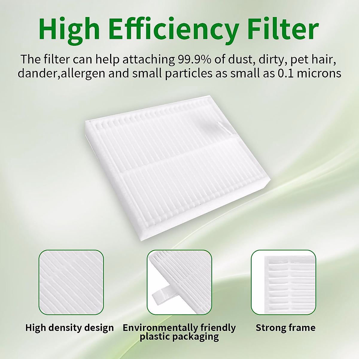 17 Pack Accessories Compatible with iRobot Roomba Essential Series Y0140 Y0110 Q0120 Robot Vacuum Cleaner,1 Main Brush,4 side brushes,4 Filters,4 mop pads