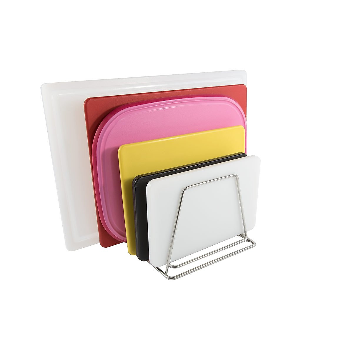 Commercial Cutting Board Rack - Stainless Steel, No Rusting - Holds 6 Small Boards