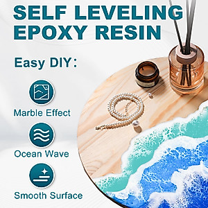LET'S RESIN Epoxy Resin Kit,1 Gallon Bubble Free & Crystal Clear Epoxy Resin, Table Top Epoxy Resin for Coating, Casting, DIY, Bar Top, River Tables, Resin Art, Wood