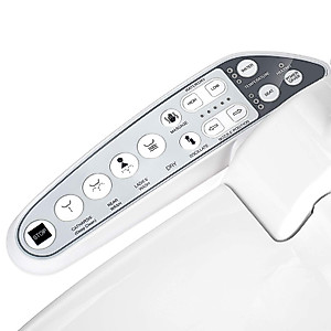 Empava Ultimate Advanced Electric Smart Bidet Seats for Elongated Toilets in White Model 2020