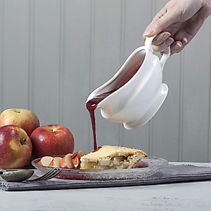 WM Bartleet & Sons 1750 T194 Wm Bartleet & Sons Traditional Porcelain Gravy and Sauce Boat 240ml, White