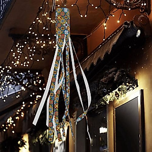 Mexican Talavera Ceramic Tile Halloween Windsocks Flag 59 Inch Flag Wind Socks Outdoor Hanging Decoration Halloween Decorations Halloween Decor Outdoor For Home Yard Patio Lawn Garden