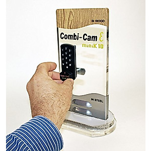 FJM Security Products Combi-Cam E, 7910-K10, Electronic Cabinet Lock, Black Finish, Small