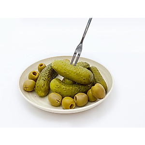 Pickle Forks Olive Fork pickle grabber,pickle picker for the jar,Cocktail Forks,Set of 4,long handle 7.8in