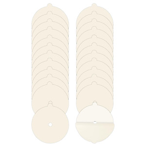24 Pack Flea Trap Refill Discs for Bug Md Flea Trap, 5.4" Replacement Sticky Pads for Bugmd Termination Station Pest Trapper Flea Trap for Inside Your Home