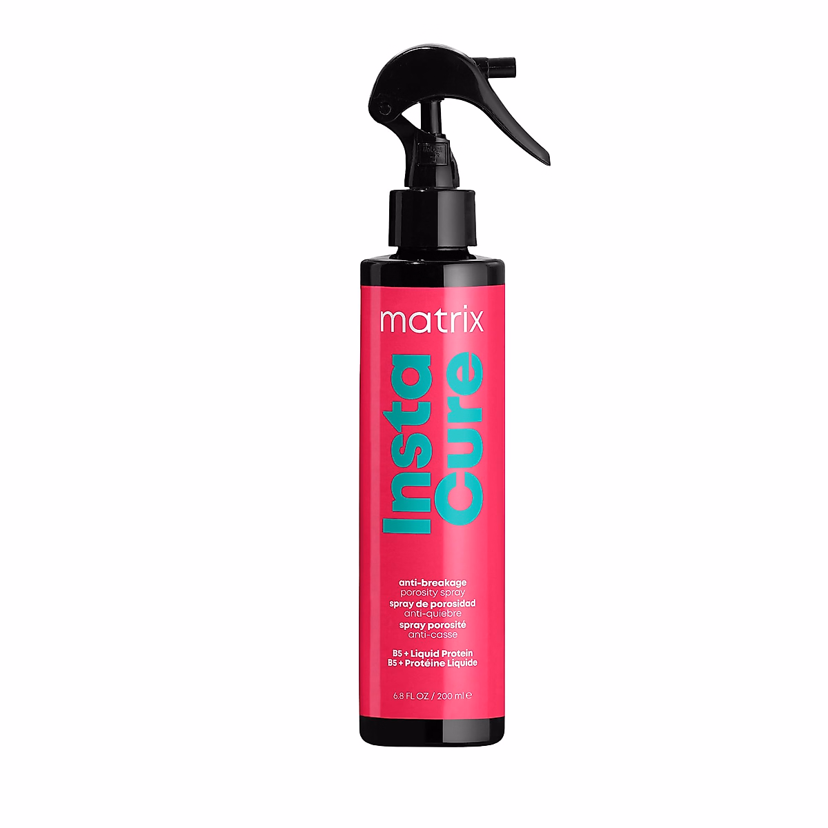 Matrix Instacure Anti-Breakage Leave-In Porosity Spray | Reduces Split Ends & Detangles | Repairs & Strengthens Hair | Anti-Frizz | For Dry, Damaged, Color Treated & Brittle Hair | 6.8 Fl. Oz.
