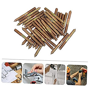 VILLCASE 60pcs Pet Self-Tapping Headed Sturdy Hanger Double Joint Tapping for Household Legs Self- Accessories Fastener Outdoor Connection Wood Furniture M and Screws Bolts Screw