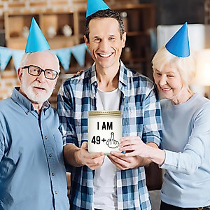 50th Birthday Gifts for Women Men, 50th Birthday Decorations Birthday Candles, Unique Funny Gag Cool Gifts for 50 Year Old Woman 1974 50th Birthday Gifts for Her Him Best Friend Brother Sister Dad Mom