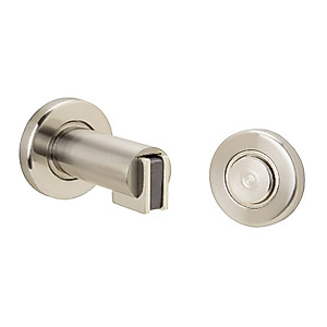 FPL Modern Door Stop/Holder and Magnetic Catch - Satin Nickel