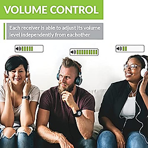 Avantree Audiplex 2403s & TR2403S Receiver, Bundle: Multiple Wireless Transmitter & Receiver, Scalable to 100PCS Headphones/Speakers