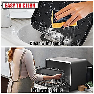 Stove Top Flat Griddle,2 Burner Griddle Grill Pan for Glass Stove Top Grill,Aluminum Pancake Griddle,Non-Stick Top Griddle for Gas Grill, Double Burner Griddle For Camping/Indoor