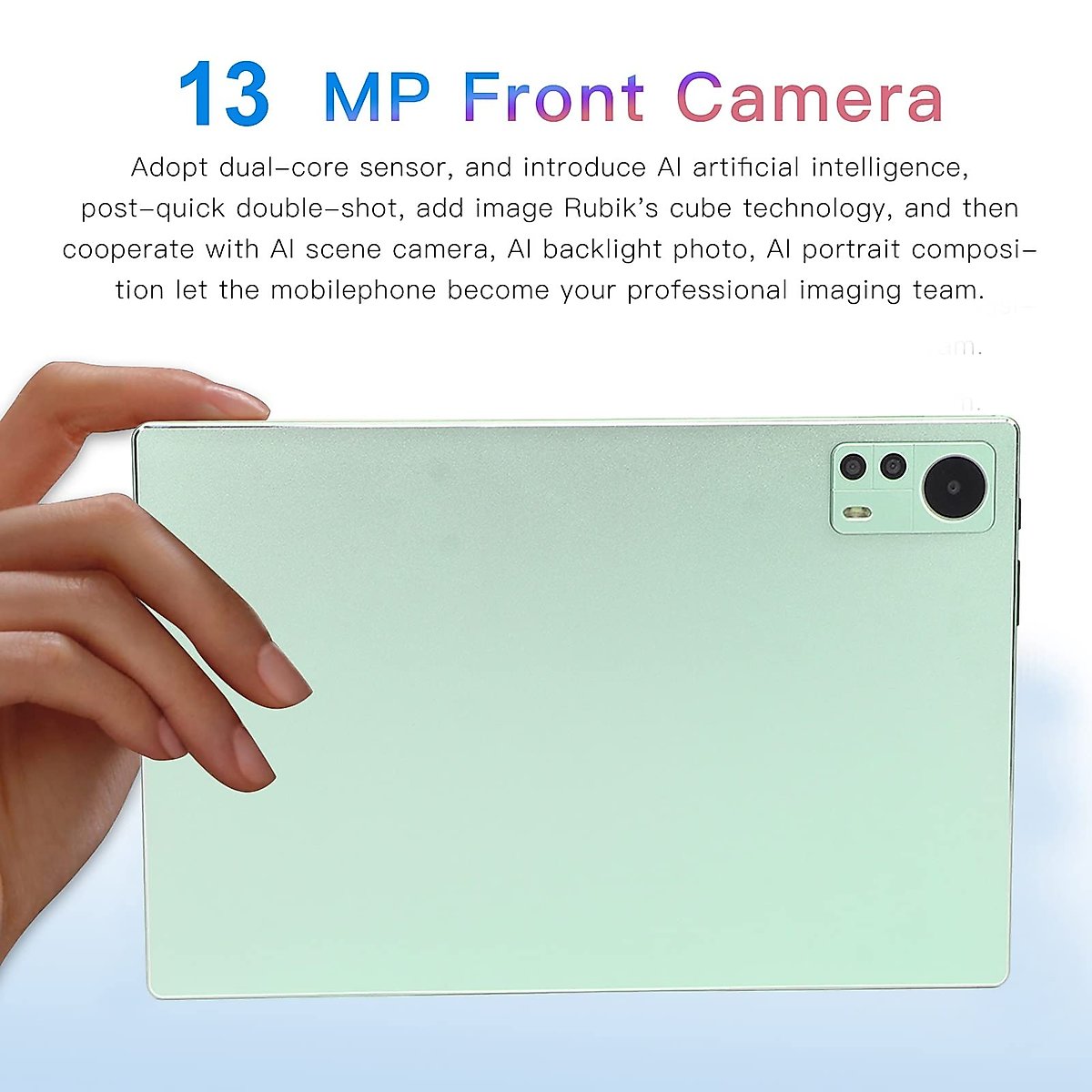 Yoidesu Tablet for Android, 10 Inch FHD IPS Screen, 8G RAM 128G ROM, MTK6750 Octa Core, Dual Speakers, 4G Calls 5G WiFi Dual SIM Dual Standby Calling Tablet, Expandable Memory, USB C Port