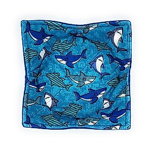 Sharks Microwave Cozy Nautical Reversible Microwaveable Bowl Buddy Oceanic Soup Huggie Coastal Pot Holder Handmade Hostess Housewarming Gifts Under 10