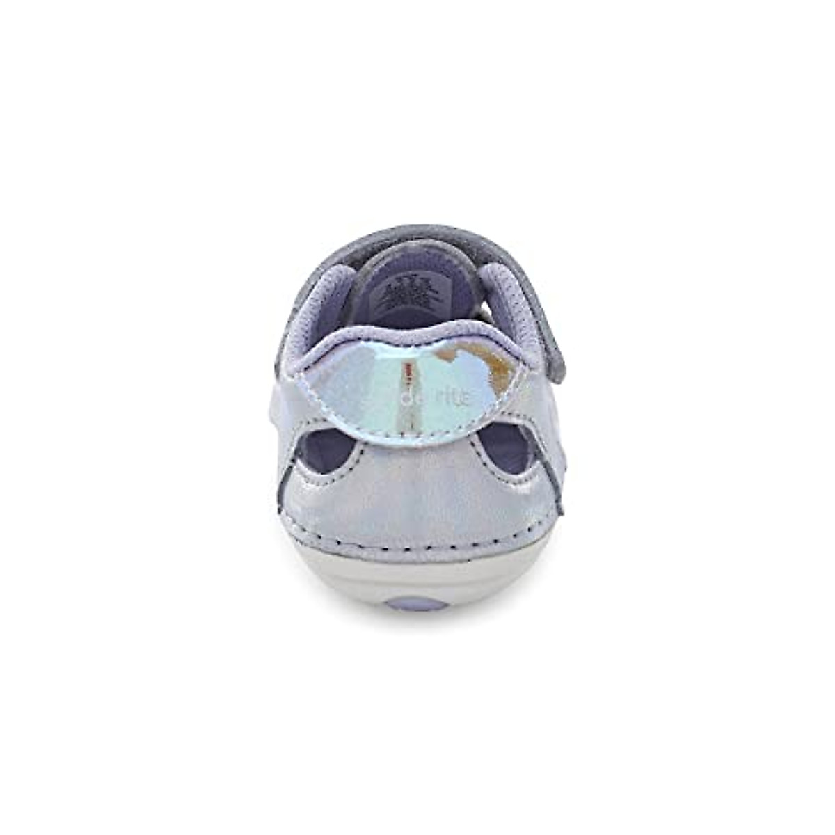 Stride rite Girls SM Posie Sandal, Iridescent, 4 Toddler