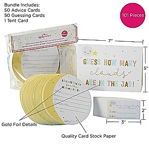 Kate Aspen Card & Baby Game Twinkle, One Size, Shower Advice Card & Game (Set of 50), (28578NA)