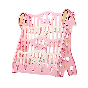 Qcwwy Kids Bookcase Stand, Mutifunctional Children Magazine Display Storage Shelf Plastic Toddler Bookshelf Suitable for Playrooms Bedrooms Living Rooms Study Rooms (5)