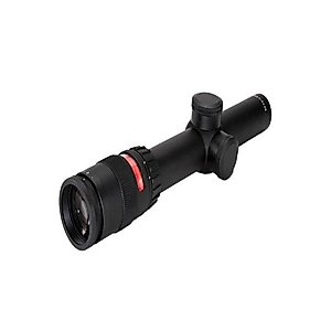 Trijicon TR24R AccuPoint 1-4x24mm Riflescope, 30mm Main Tube with BAC, Red Triangle Post Reticle, Matte Black