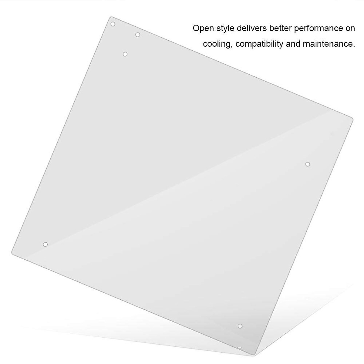 Acrylic Frame Open Transparent Fashion DIY Base Stand Suitable for ITX Motherboard,Overlock Computer Case Base Can accommodate high Performance PC