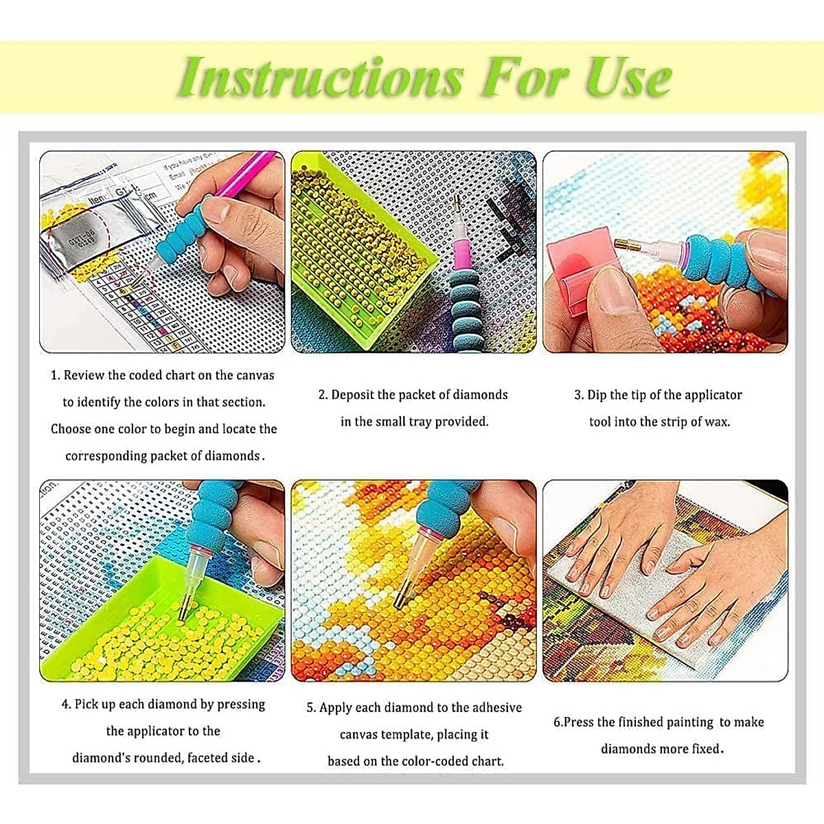 Gnomes Diamond Painting Kits for Adults -5D Diamond Art Kits Easter Full Drill Diamond Dots Paintings for Beginners, Round Paint with Diamonds Pictures Gem Art Painting Kits DIY Adult Crafts 12x16inch