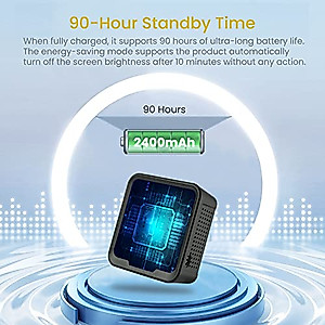 LSENLTY Carbon Monoxide Detector, High Accuracy CO Detector with Digital LCD Display, 3-in-1 Air Quality Monitor(CO, Temperature and Humidity Sensor), CO Alarm Detector for Home Kitchen Travel