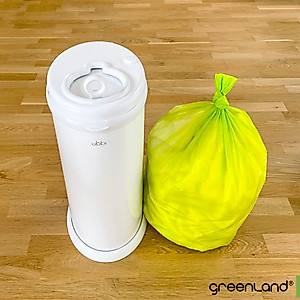 Greenland Biodegradable Diaper Pail Bags Compatible with Ubbi – Lemon Scented (75 Bags, 13 Gallons)