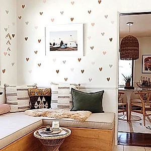 QUCHENG Boho Wall Stickers Girls Bedroom Removable Wall Decals Nursery Kids Room Decor Vinyl Murals DIY Cute Decorations 6 Sheets