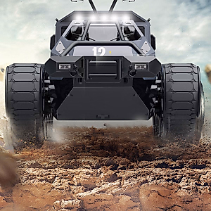 Mostop Remote Control Crawler High Speed Tank Off-Road 4WD RC Car 2.4 Ghz RC Army Truck 1/12 Drift Tank RC Tank for Kids Adults