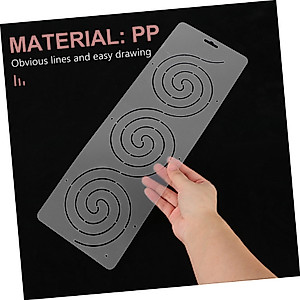 EXCEART Embroidery Template Embroidery Tools Quilting rulers Embroidery Stencils Quilting Tools Sewing Measure Tool Transparent Sewing Template Drawing Template pp Crimping Proofing Ruler