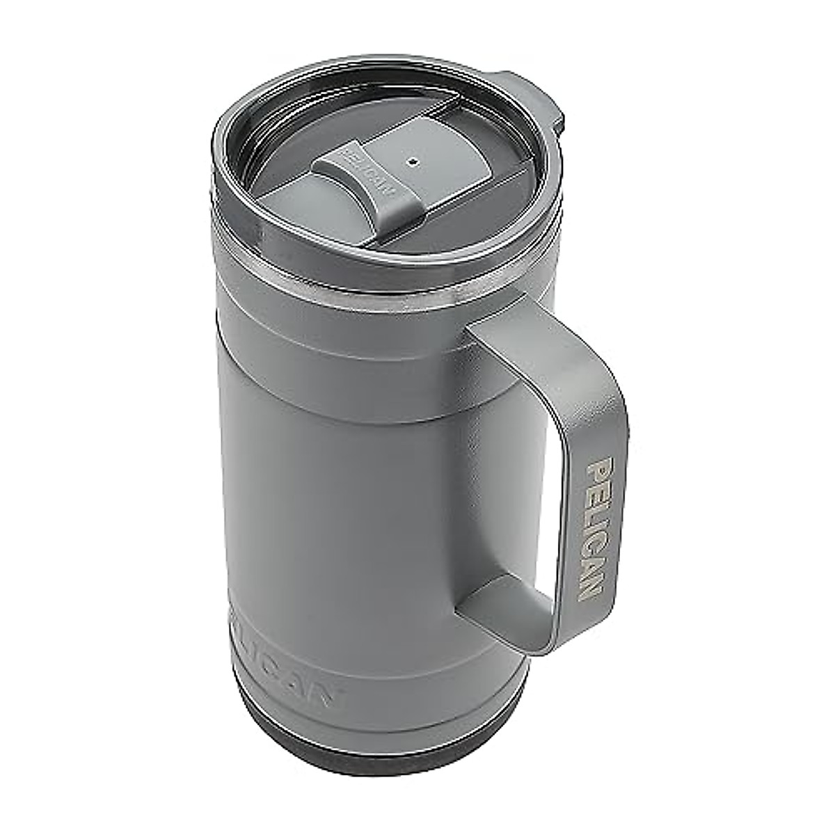 Pelican Hydration Pelican Ridge™ 18 oz Vacuum Insulated Tumbler - Recycled Stainless Steel Double Wall Travel with Dual Lid, Powder Coated Insulated Coffee Mug For Hot Cold Drinks, Graphite